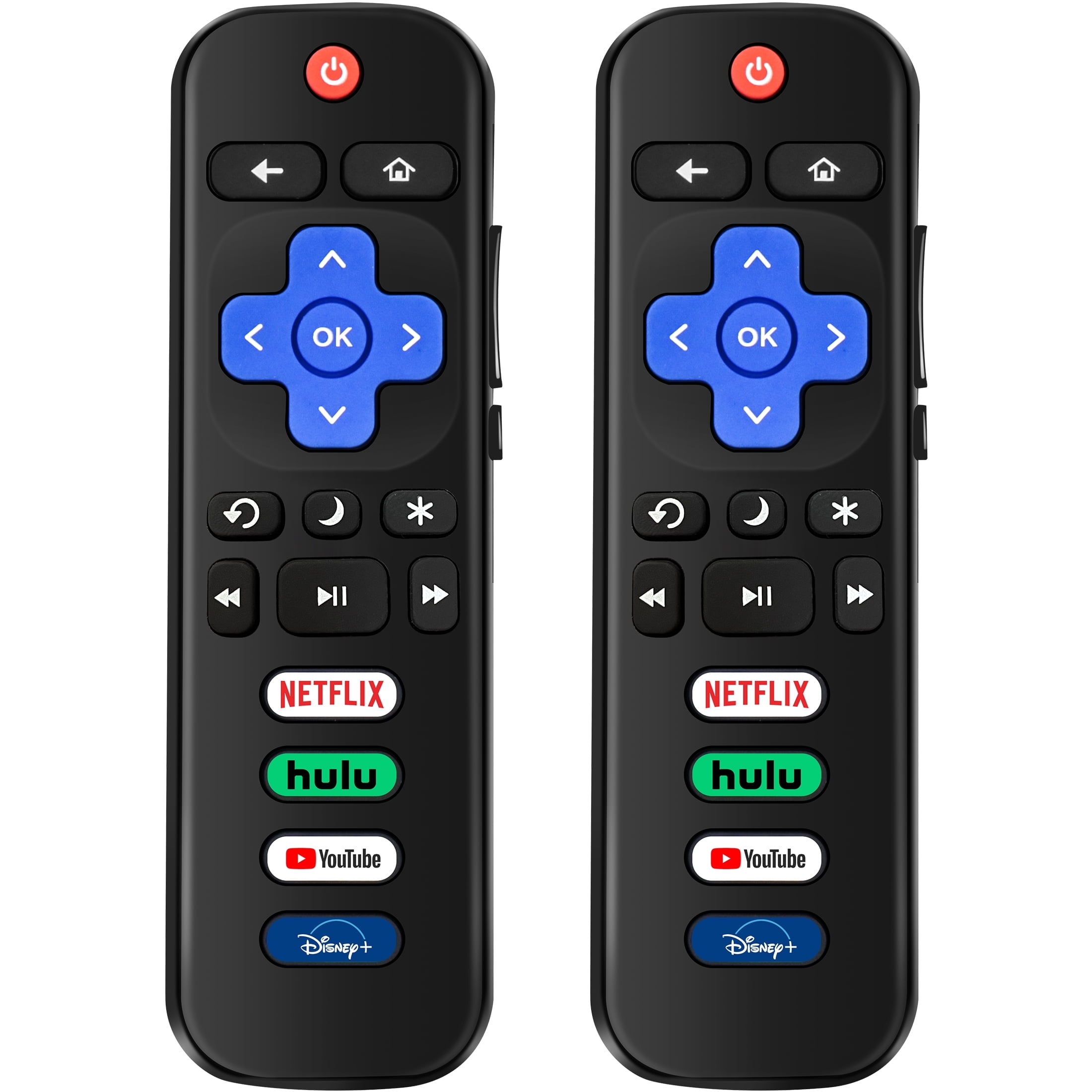 2pcs Tendodo Remote Control for TCL Roku/for Hisense Roku/for Onn Roku ...