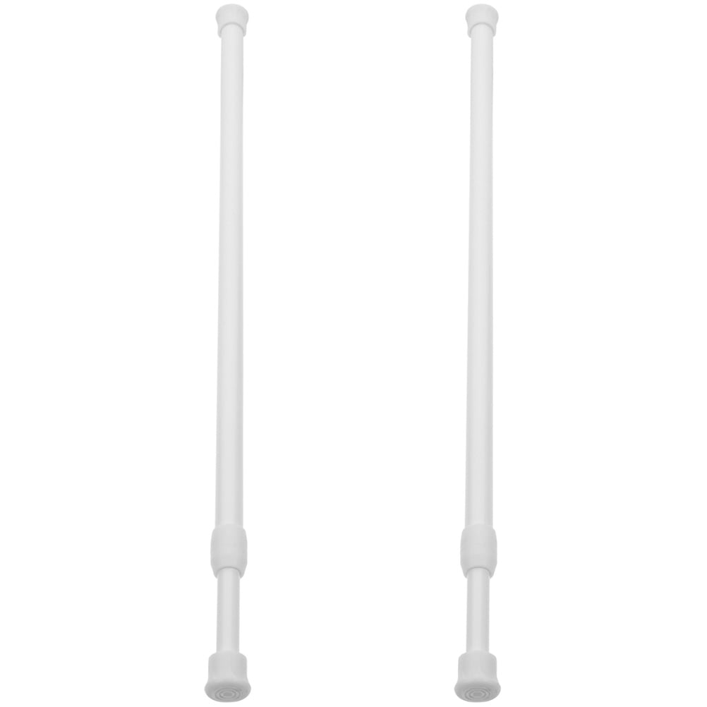 2pcs Tension Curtain Rods Adjustable Tension Rod Indoor Window Curtain ...