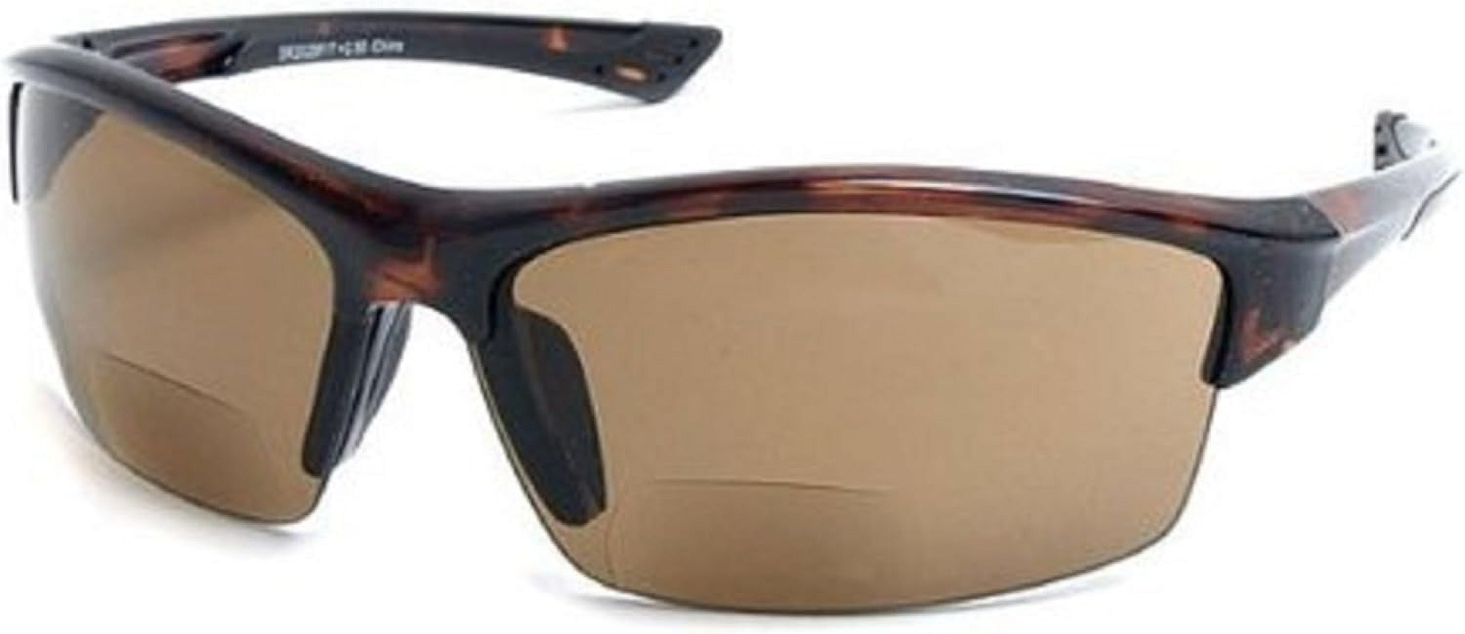 2pcs The Foster Bifocal Sun Reader Sport and Wrap Around Reading Sunglasses, Unisex Half Frame ...