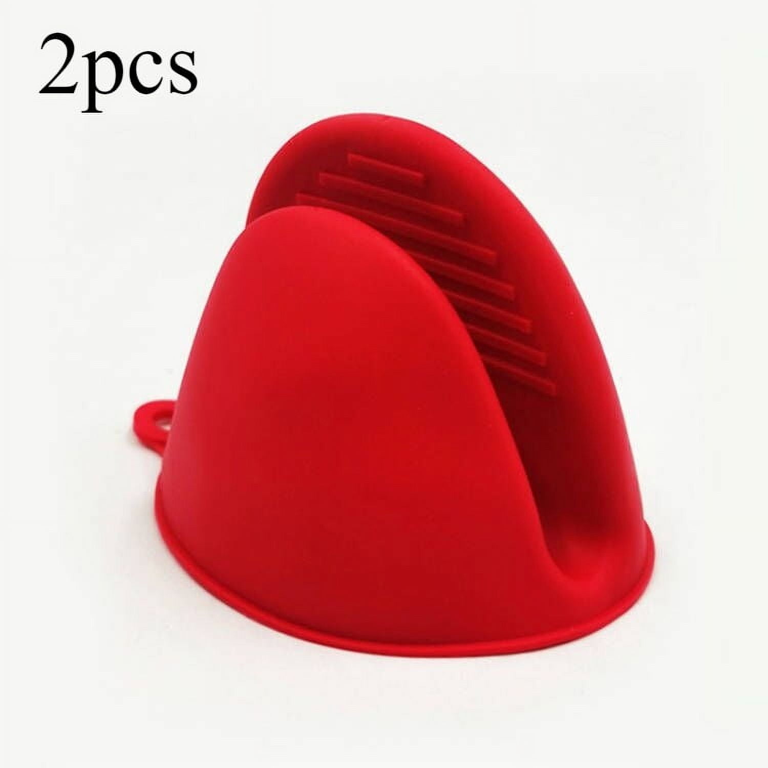 2pcs Thicken Baking silicone oven mitts Microwave Oven Glove Heat ...