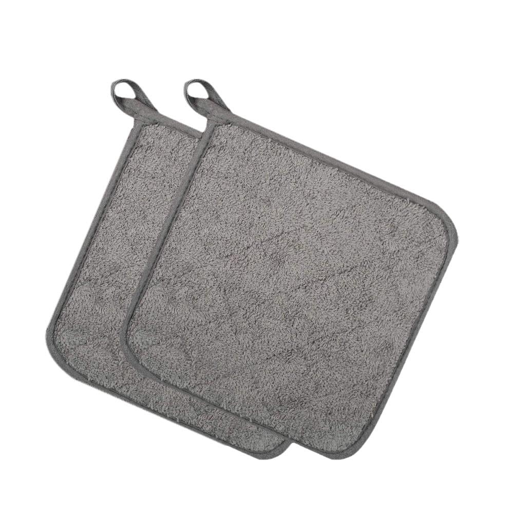 2pcs Thickened Pure Cotton Square Meal Mat Cooking Microwave Coaster ...