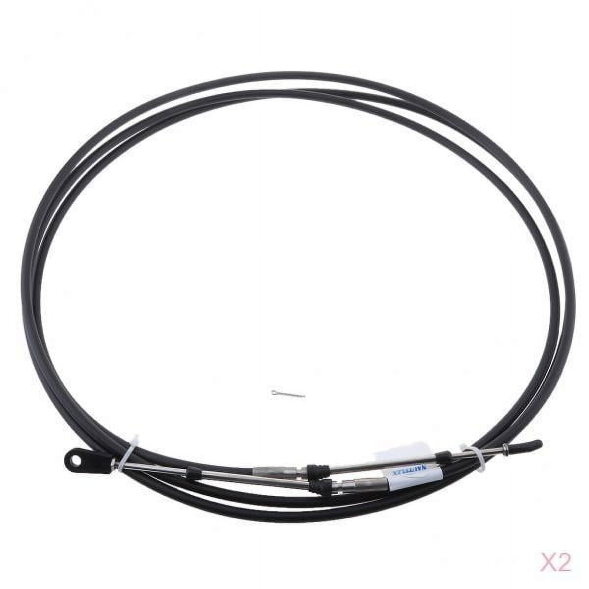 2pcs Throttle Remote Control Box Cable For Marine Outboard 17 FT ...