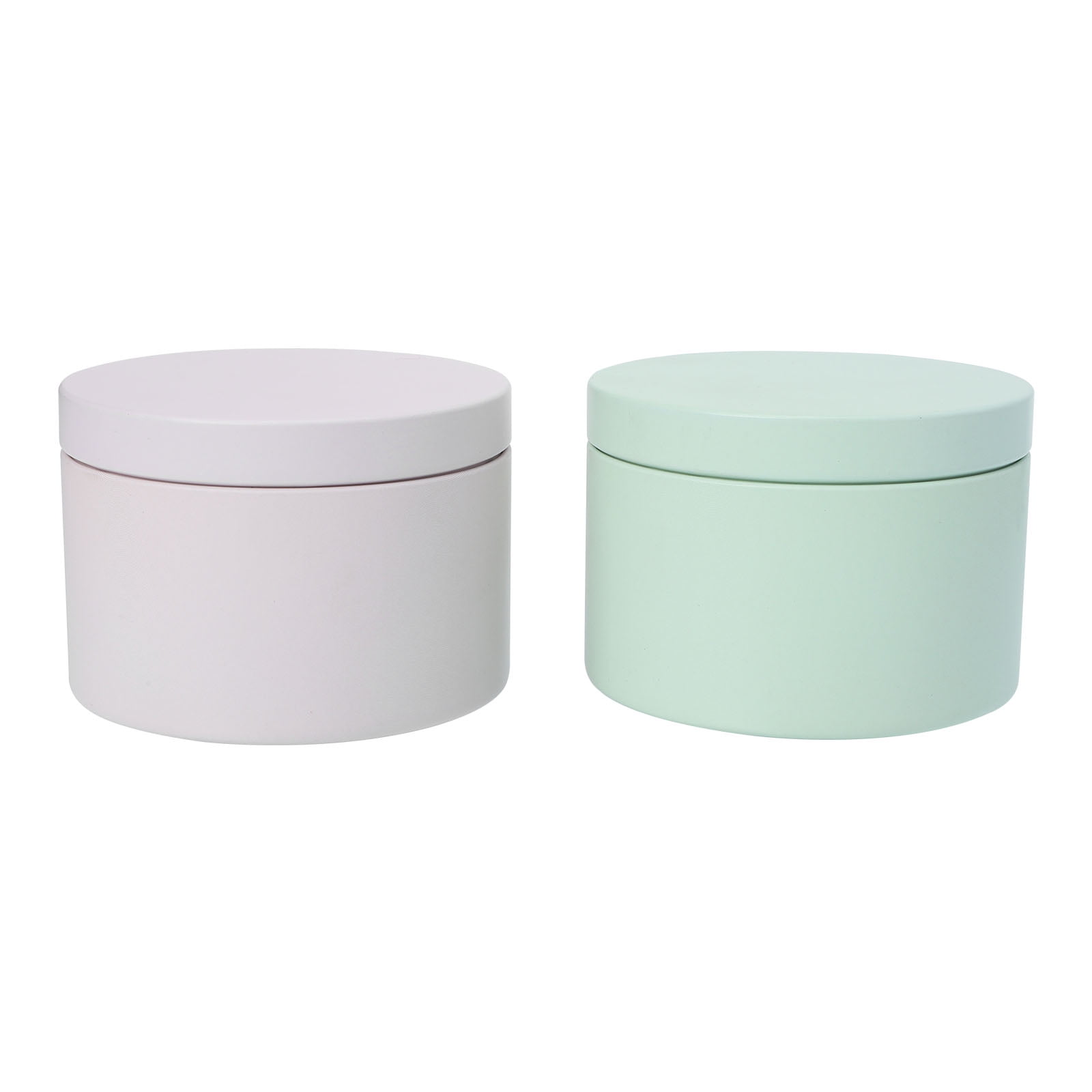 2pcs Tinplate Canister Gift Packaging Boxes Storage Cans for Candle ...