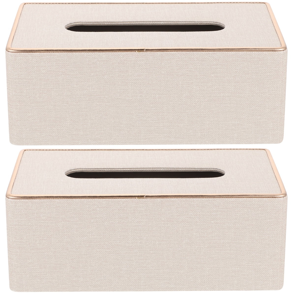 2pcs Tissue Box Cover Holder Paper Towel Boxes Rectangular Napkin Box ...