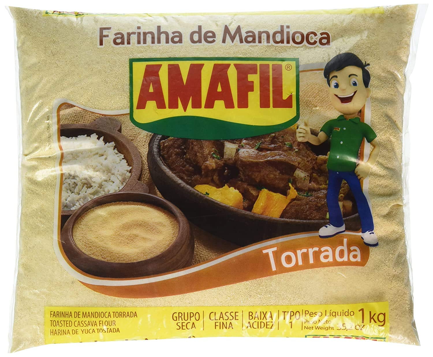 2pcs Toasted Cassava Flour 32 Oz (PACK OF 1) | Farinha de Mandioca ...