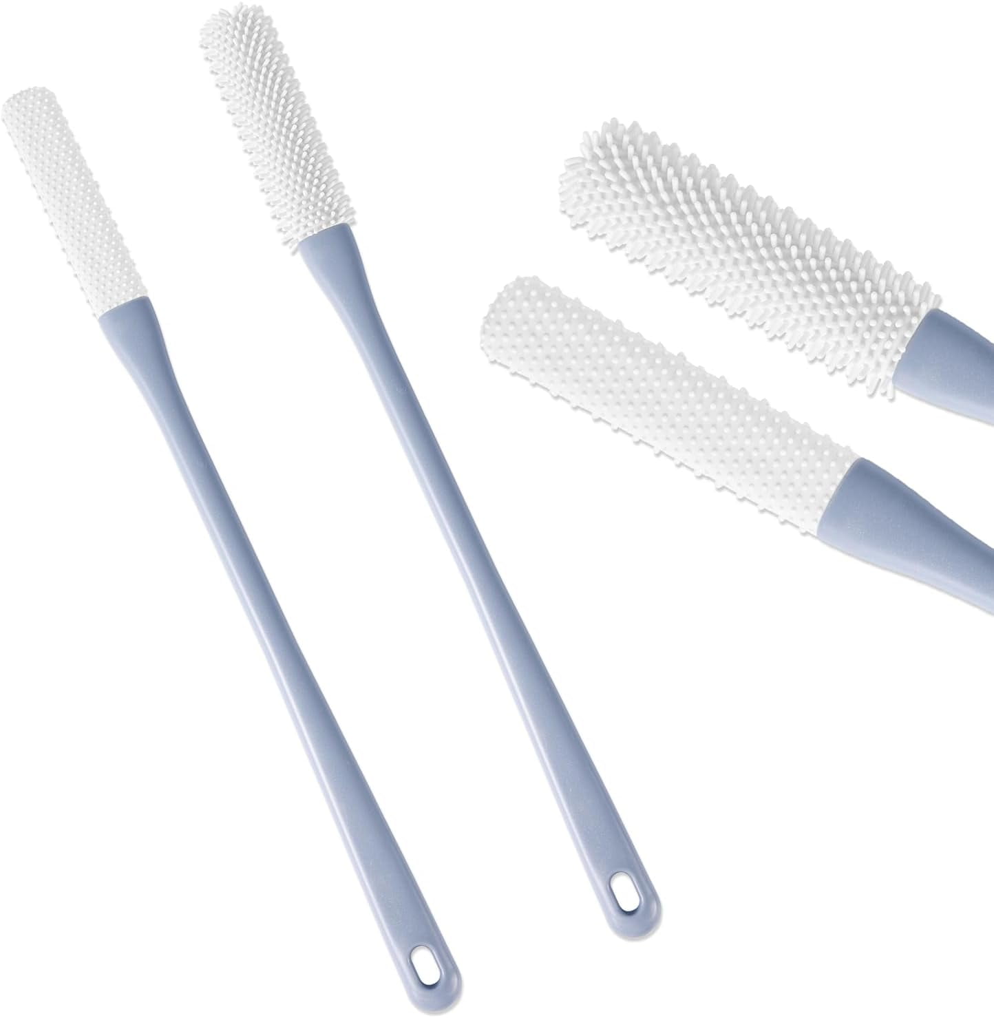 2pcs Toe Seam Massage Brush for Shower, Long Handle Foot Scrubber With ...