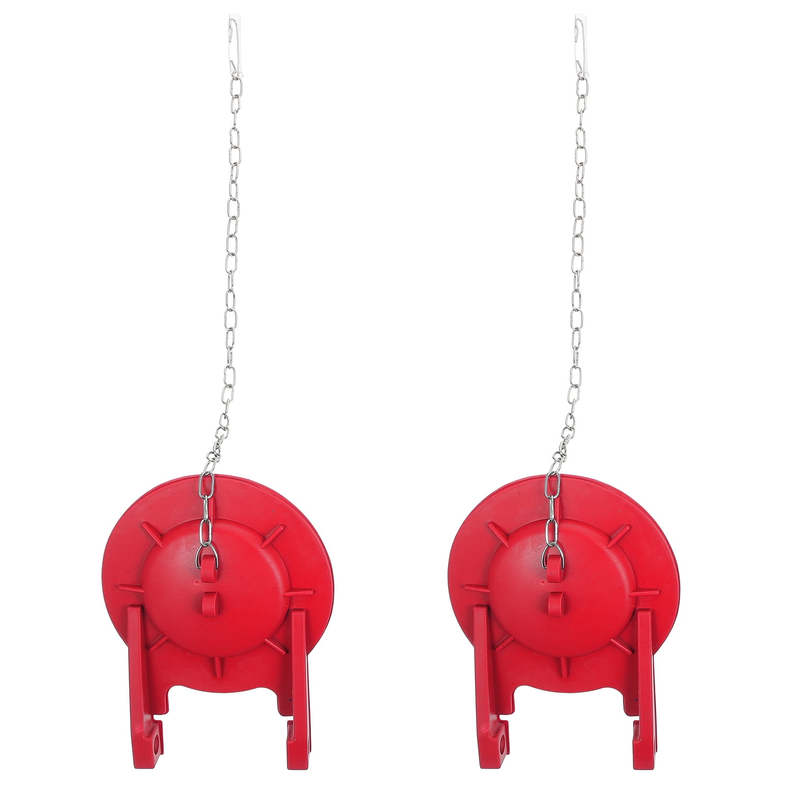 OUNONA Toilet Tank Accessory Toilet Flapper Red Rubber 2Pcs - Walmart.com