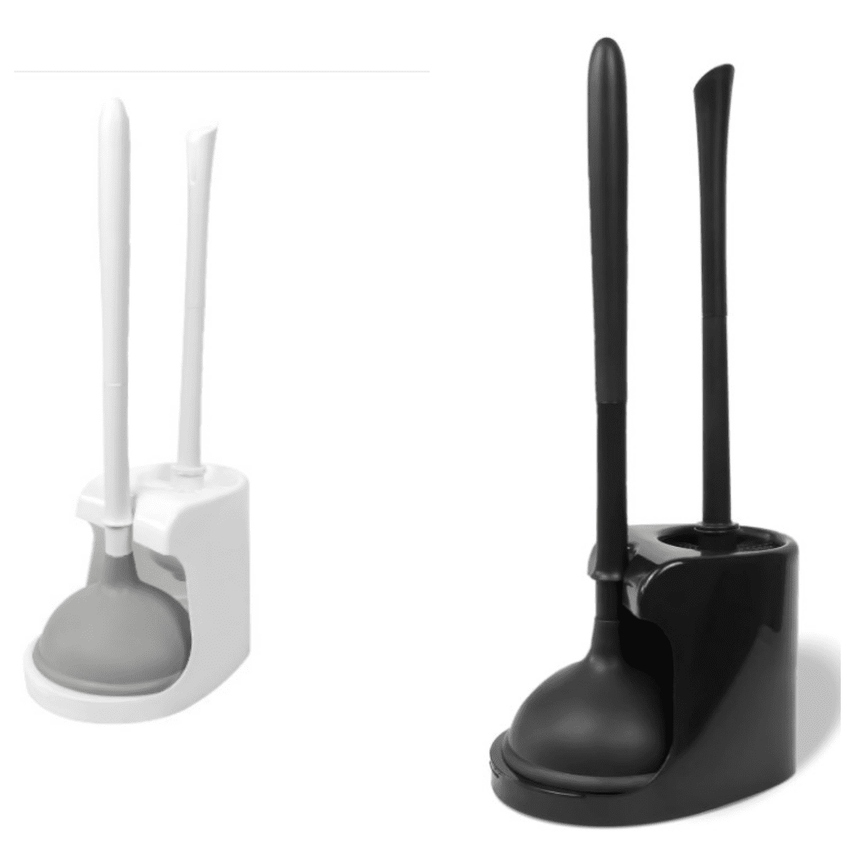 2pcs Toilet Plunger and Brush, 2 in 1 Toilet Bowl Brush Plunger Set ...