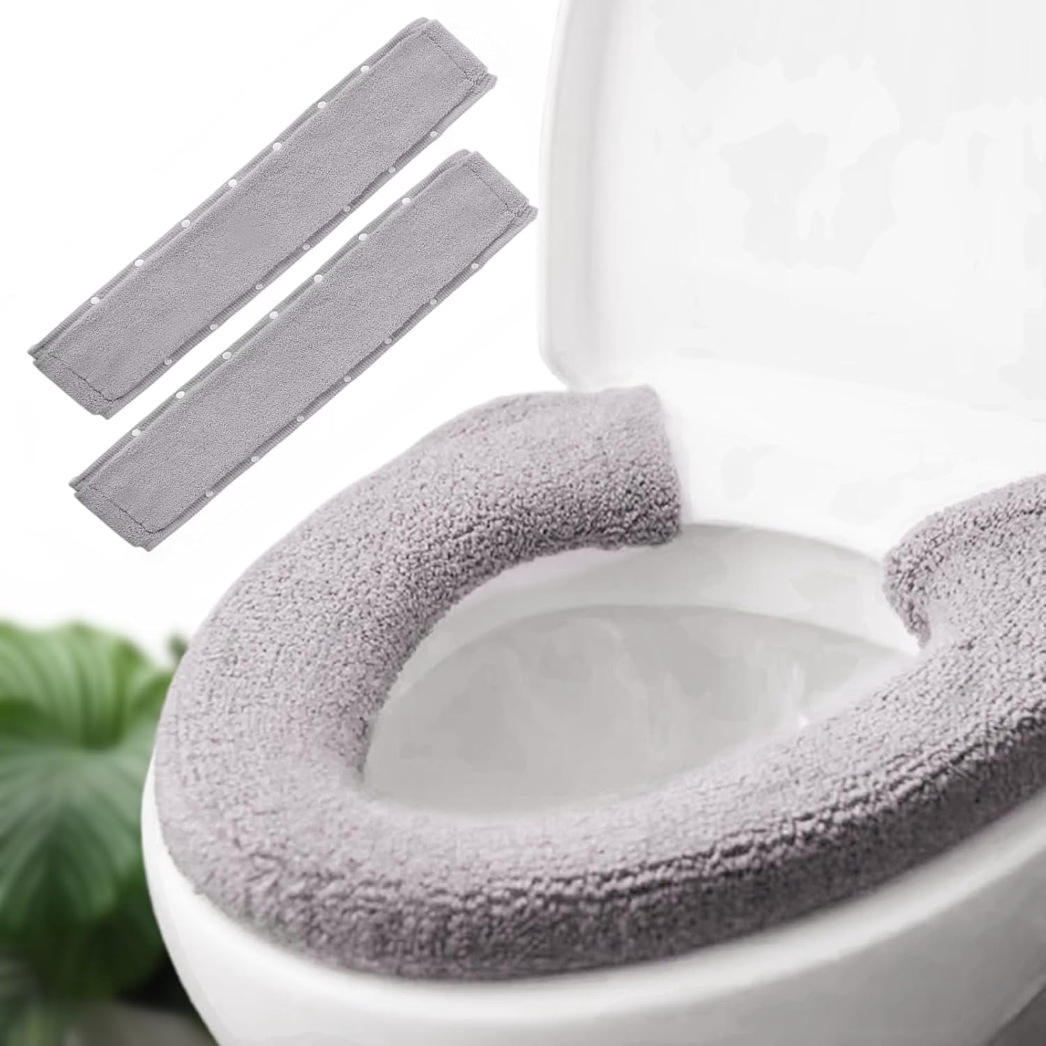 2pcs Toilet-seat Cover Warmer Cushion – Toilet seat Cover Pads Plush ...