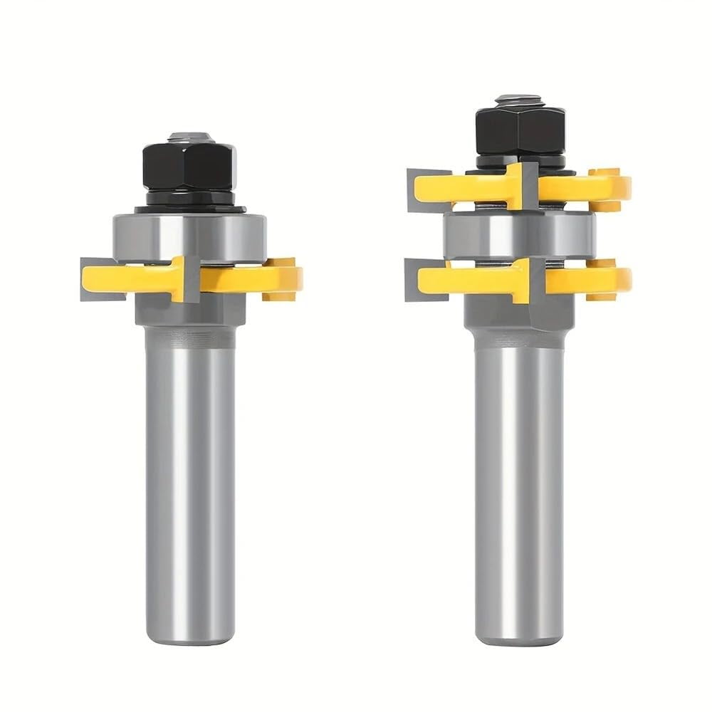 2pcs Tongue and Groove Router Bit Set Tungsten Carbide Perfect for ...