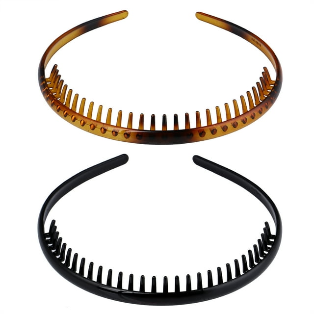 2pcs Toothed Hair Hoops Anti-slip Hair Hoops Fashion Hair Bands Daily ...