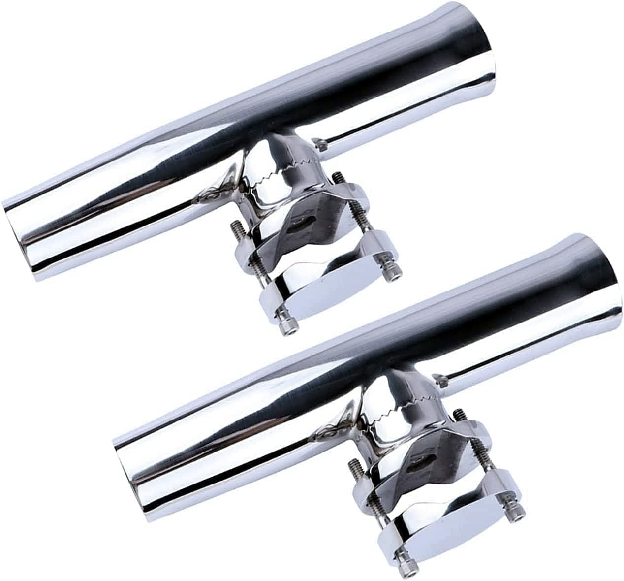 2pcs Tournament Style Fishing Rod Holders, 316 Stainless Steel Rail ...