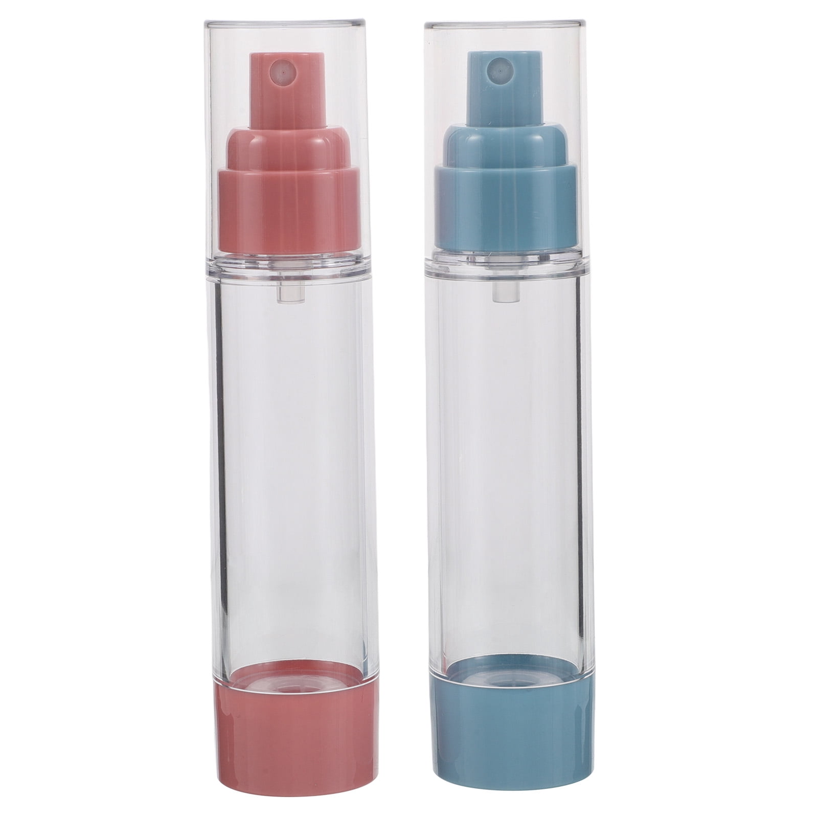 2pcs Travel Size Containers 50ml Clear Airless Pump Bottle And Spray ...