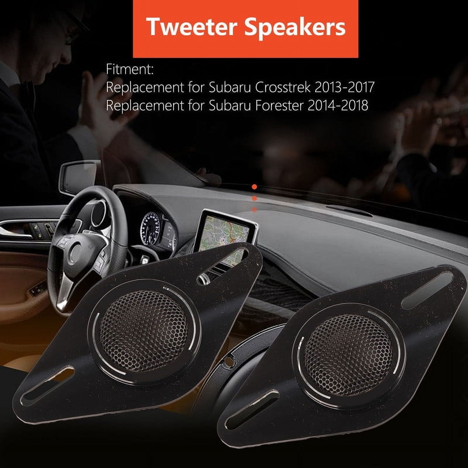 2pcs Tweeter Speakers, Premium ABS Car Audio Tweeters, Compact Design ...