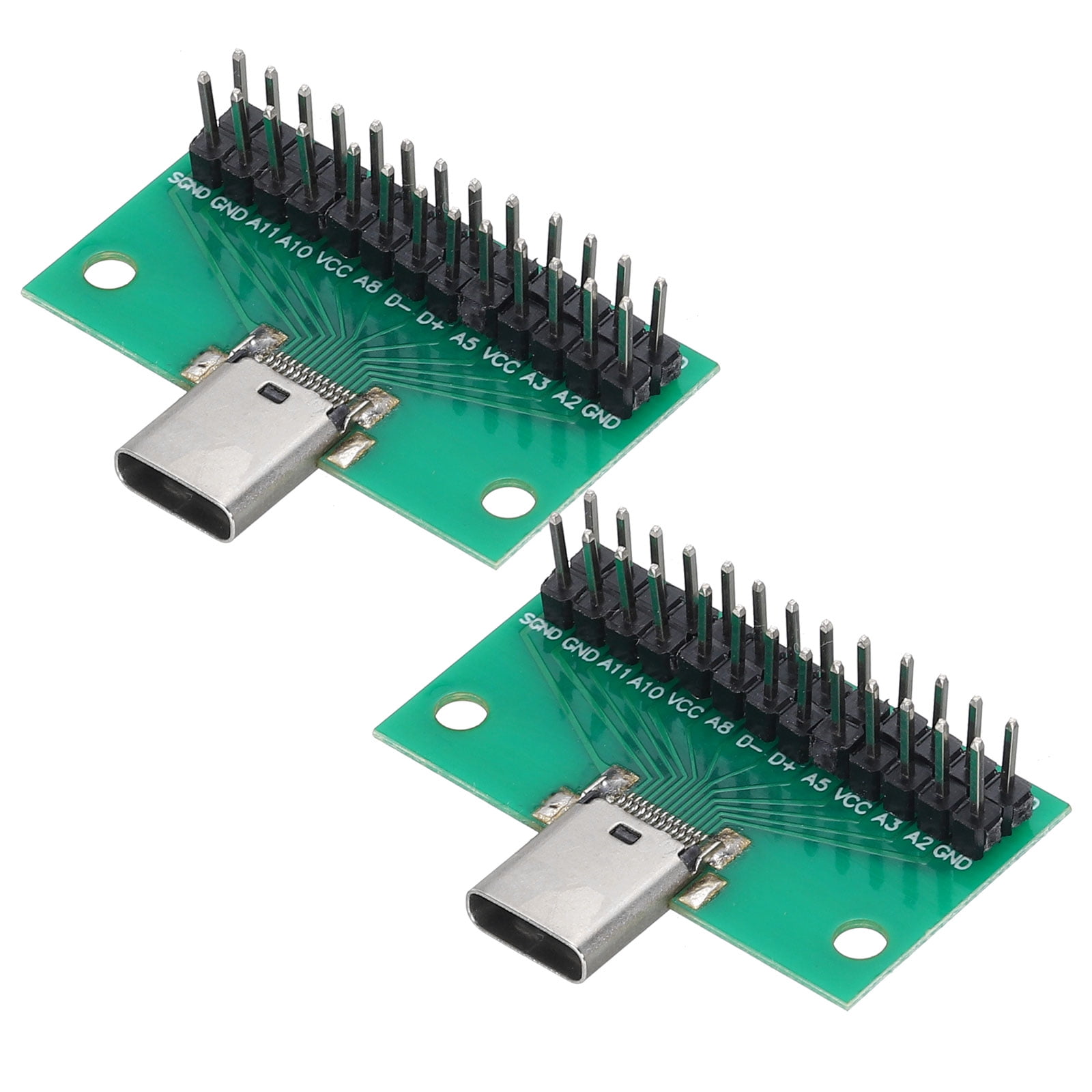 2pcs Type C Female USB 3.1 26Pin Test PCB Board Adapter Double Sided ...