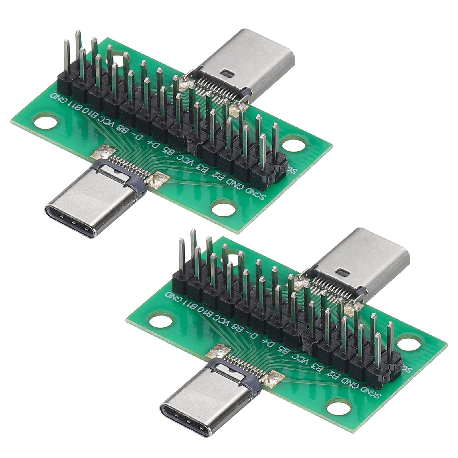 2pcs Type C Male to Female USB 3.1 Test PCB Board Adapter Double Sided ...