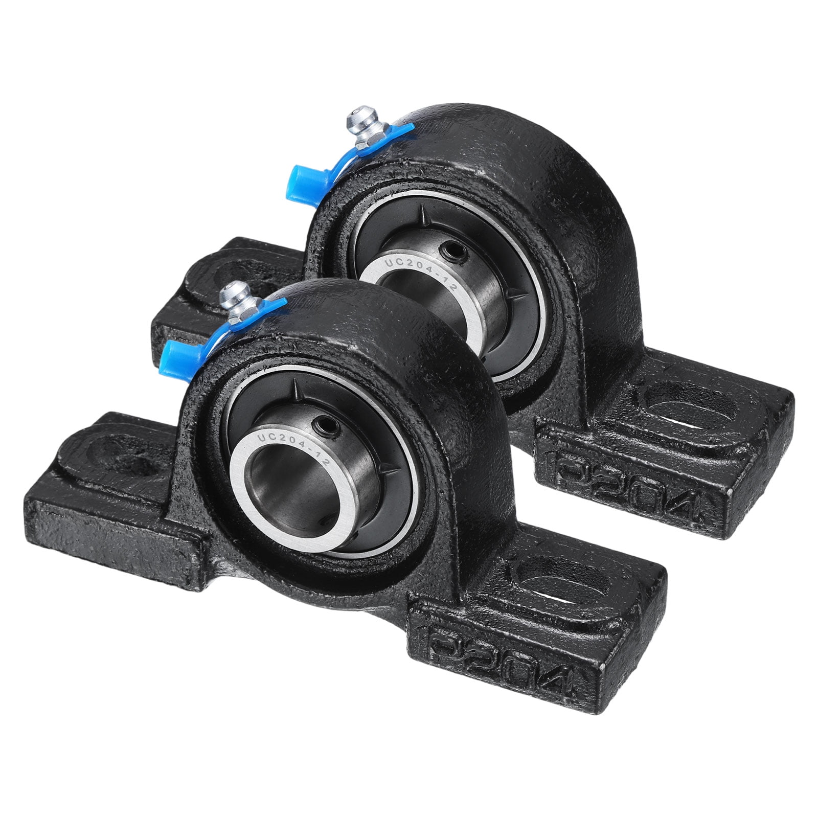 2pcs UCP204-12 Pillow Block Bearings 3/4" Bore Bearing Units Cast Steel Flange Mounted Bearing ...