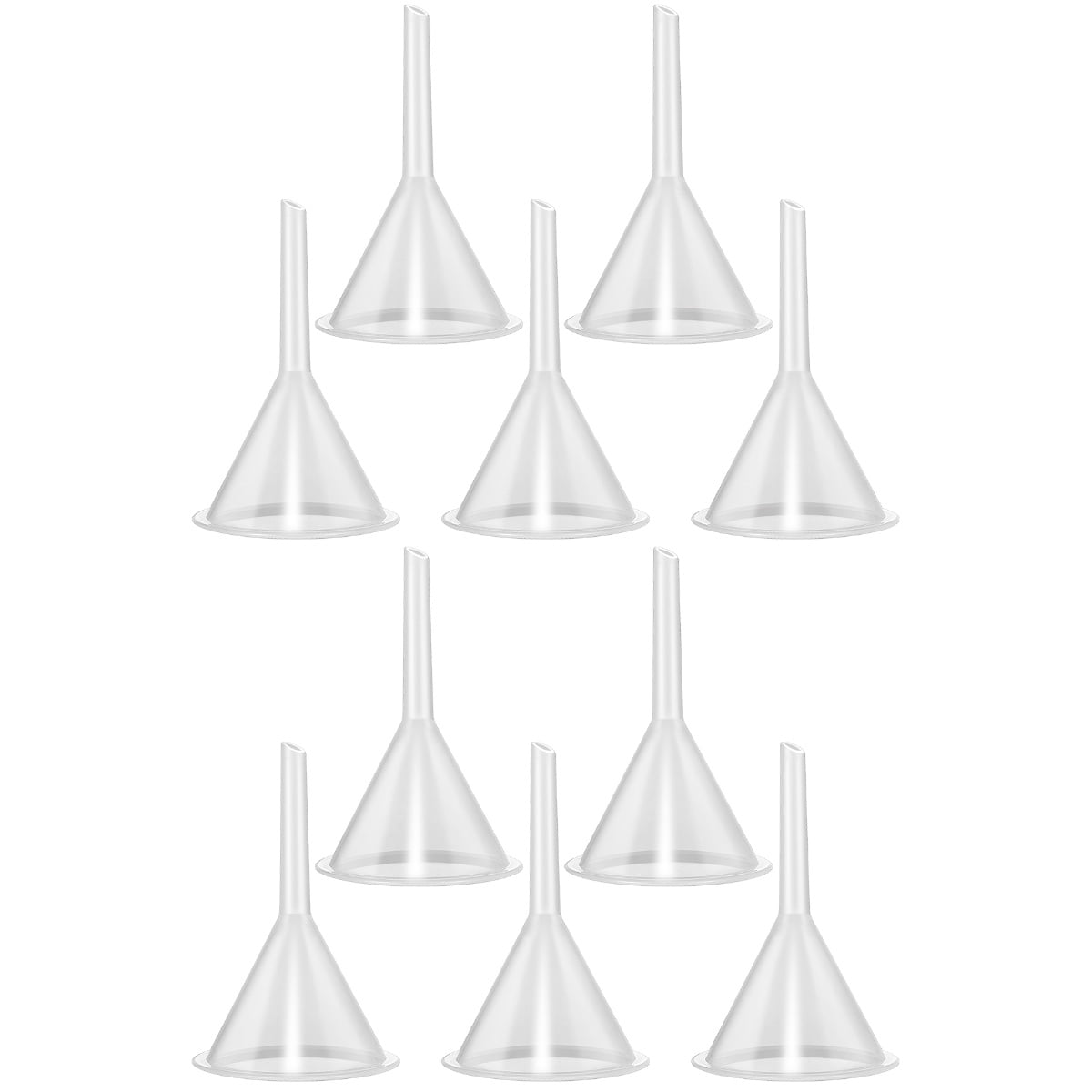 2pcs UEETEK 5 Pcs 60ml Multipurpose Plastic Funnels Laboratory Clear ...