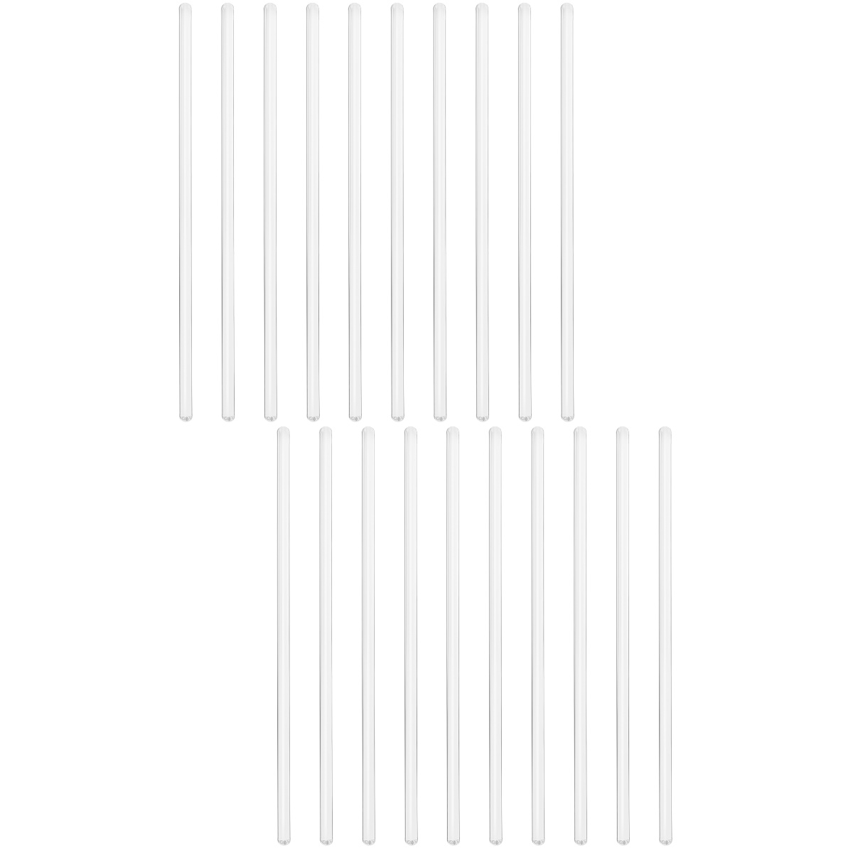 Qiysamall 2pcs UKCOCO 10PCS Long High Temperature Resistant Glass ...