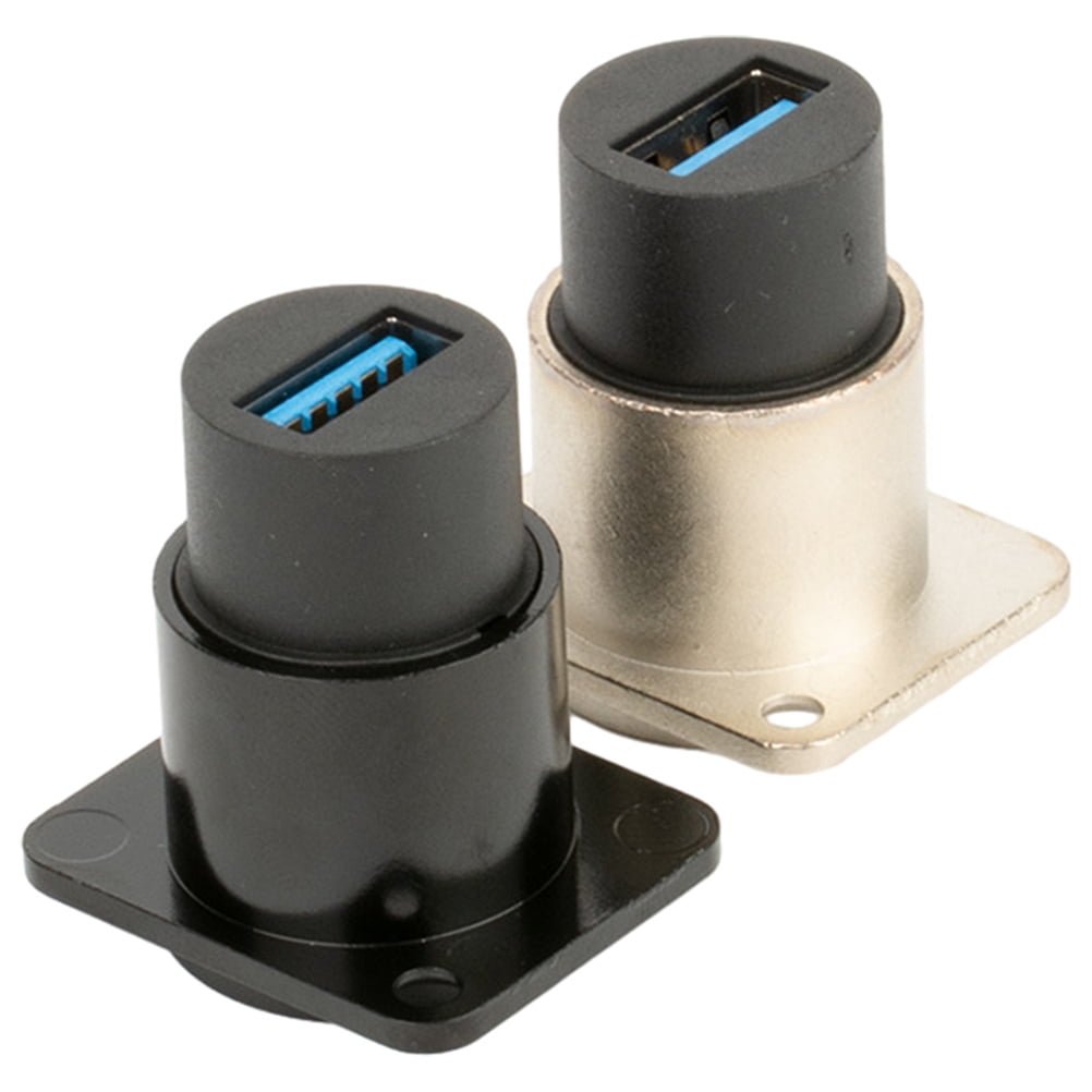 2pcs USB Panel Mount Pass Through Connector Female To Female USB 3.0 ...