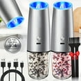 2pcs USB Rechargeable Salt And Pepper Grinder Electric Salt And Pepper ...