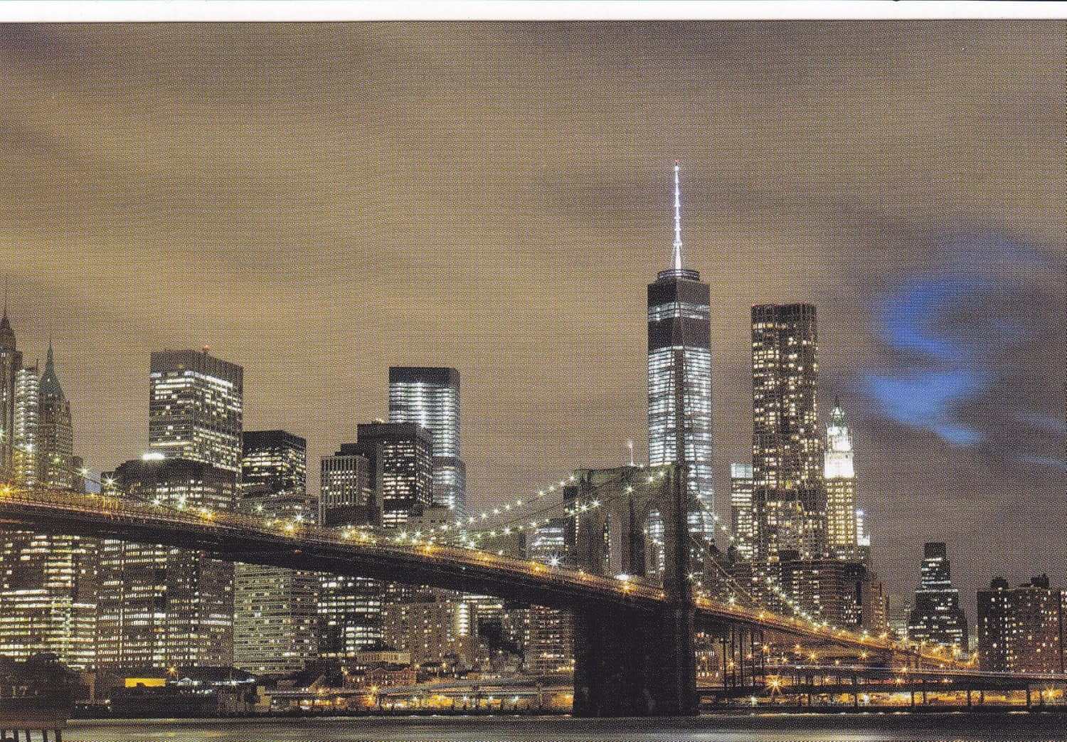 2pcs USNATMON17 - Bridge - New York, NY - A US Monuments Postcard ...