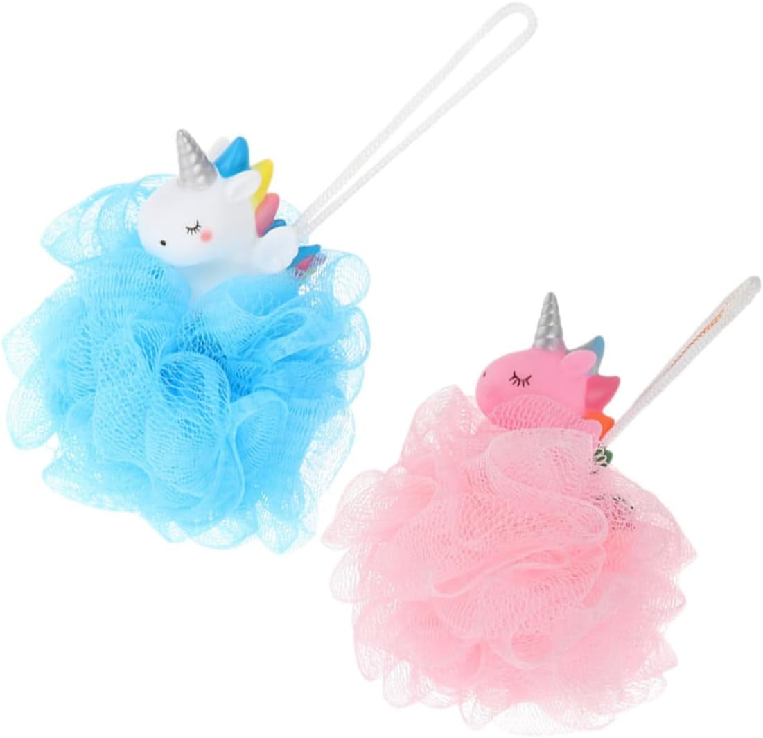 2pcs Unicorn Bath Ball Body Scruber Mens Loofah Bath Loofah Cleaning ...