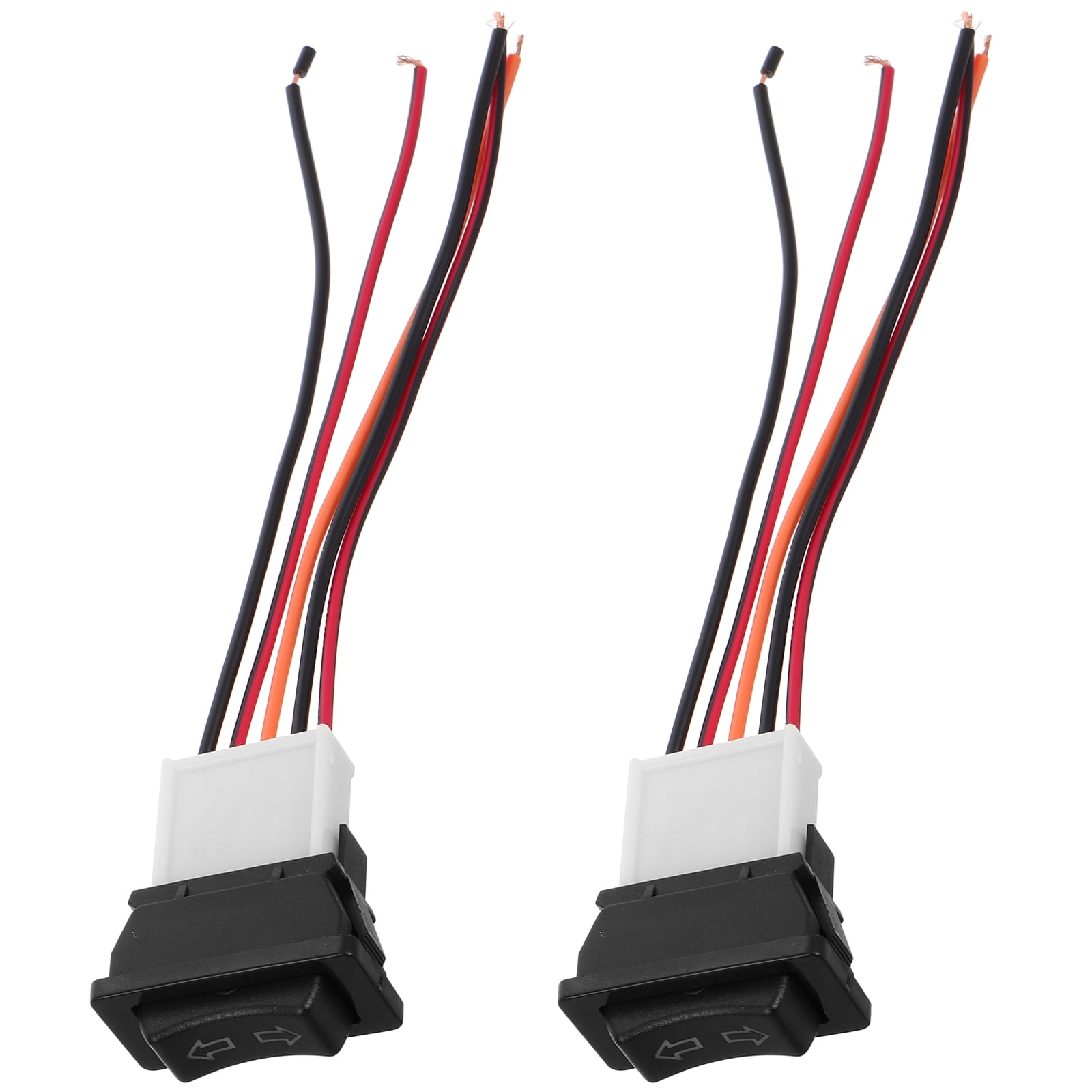 2pcs Universal Car Window Switch with Wiring Harness 5 Pin Power Window ...