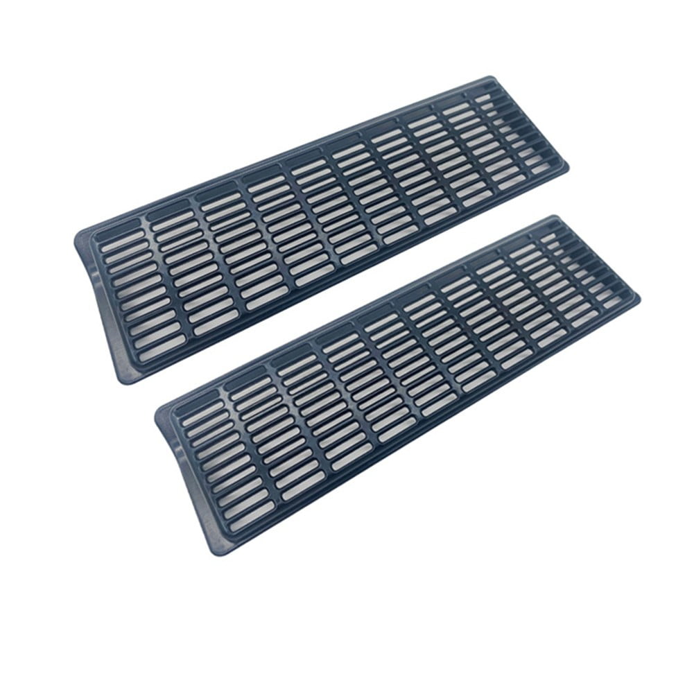 2pcs Universal Black ABS Air Vent Cover Under Seats Backseat Flow Vent ...