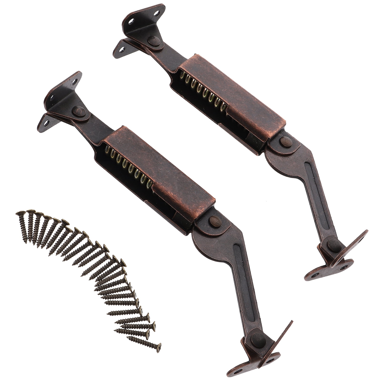 2pcs Spring Box Lid Upturned Support Hinge Iron Cabinet Door Hinges for ...