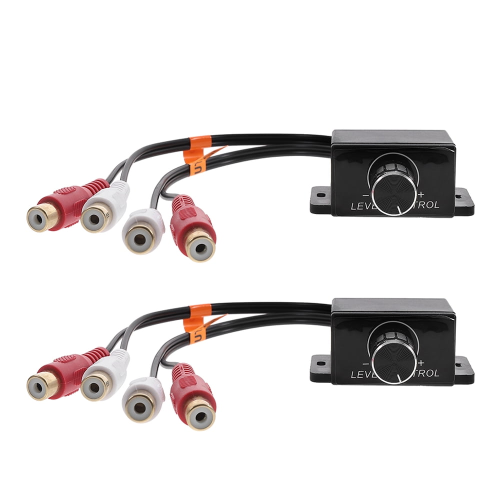 2pcs Universal Car RCA Audio Regulator Bass Amp Audio Amplifier for ...
