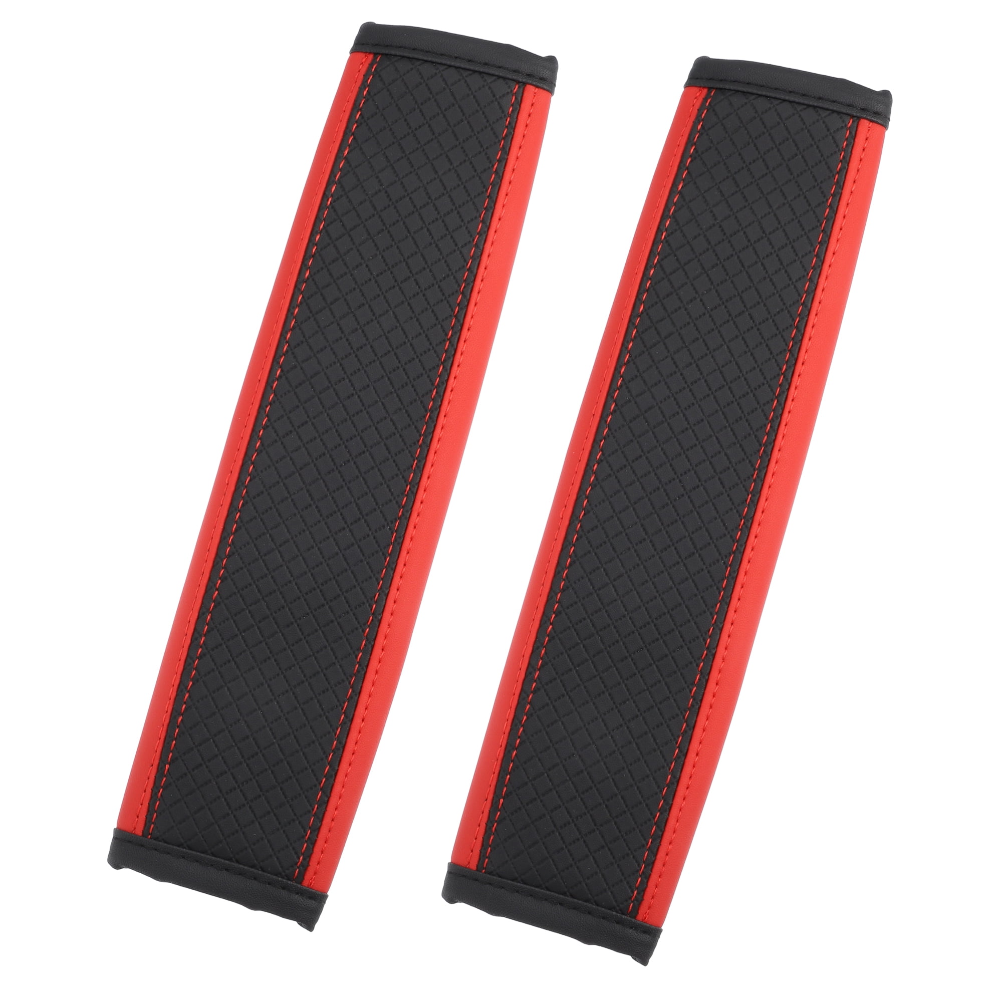 2pcs Universal Car Seat Belt Cover Pads Faux Leather Shoulder Seatbelt ...