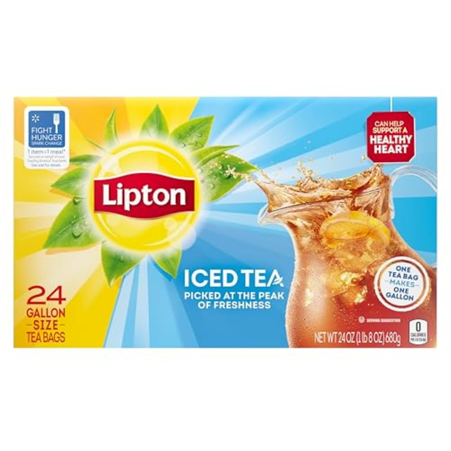 2pcs Unsweetend Iced Tea Bags, Gallon-Sized, 24 Total Tea Bags ...