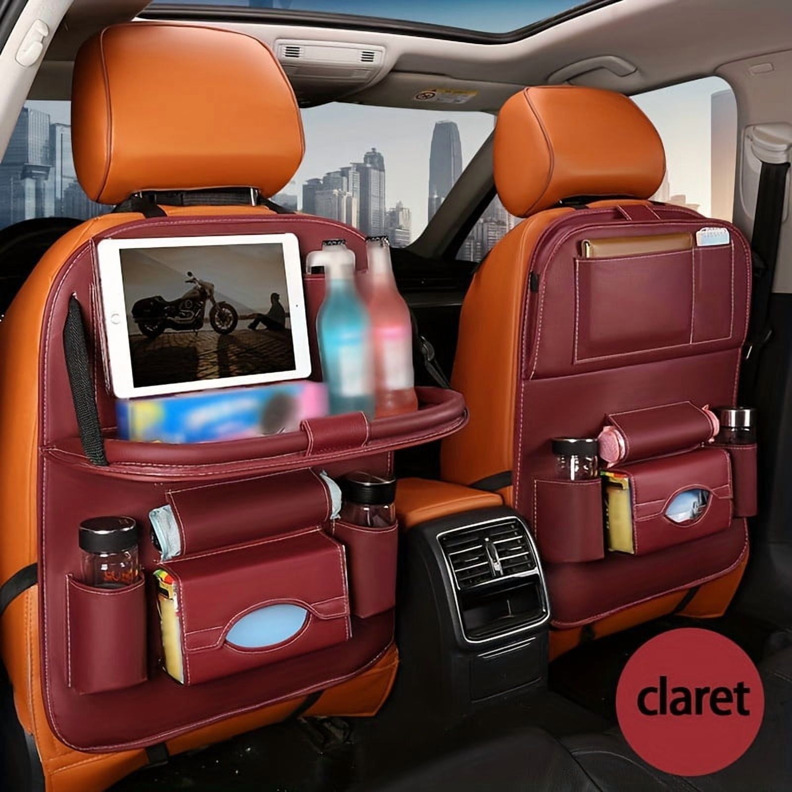 2pcs Upgrade Your Car Rides with This All-in-One Back Seat Organizer ...