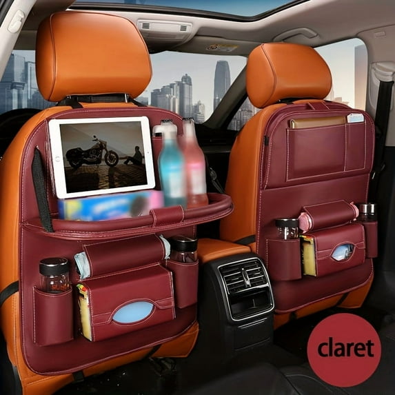 2pcs Upgrade Your Car Rides with This All-in-One Back Seat Organizer ...