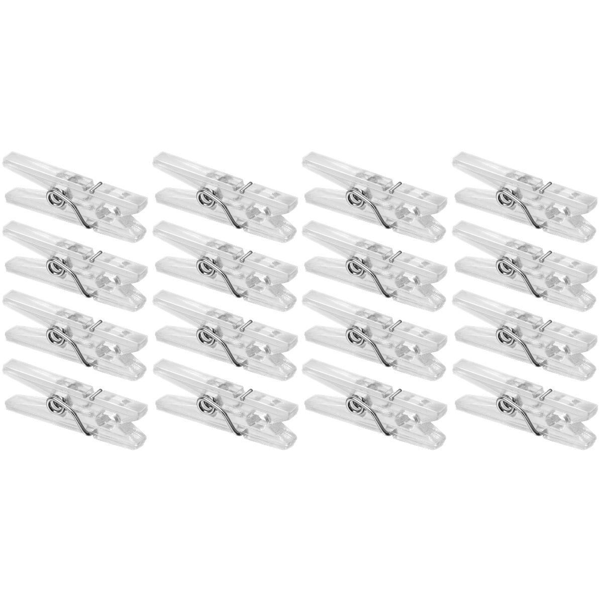 2pcs VORCOOL 50pcs Spring Hanging Clips Clamps Plastic Clothes Line ...