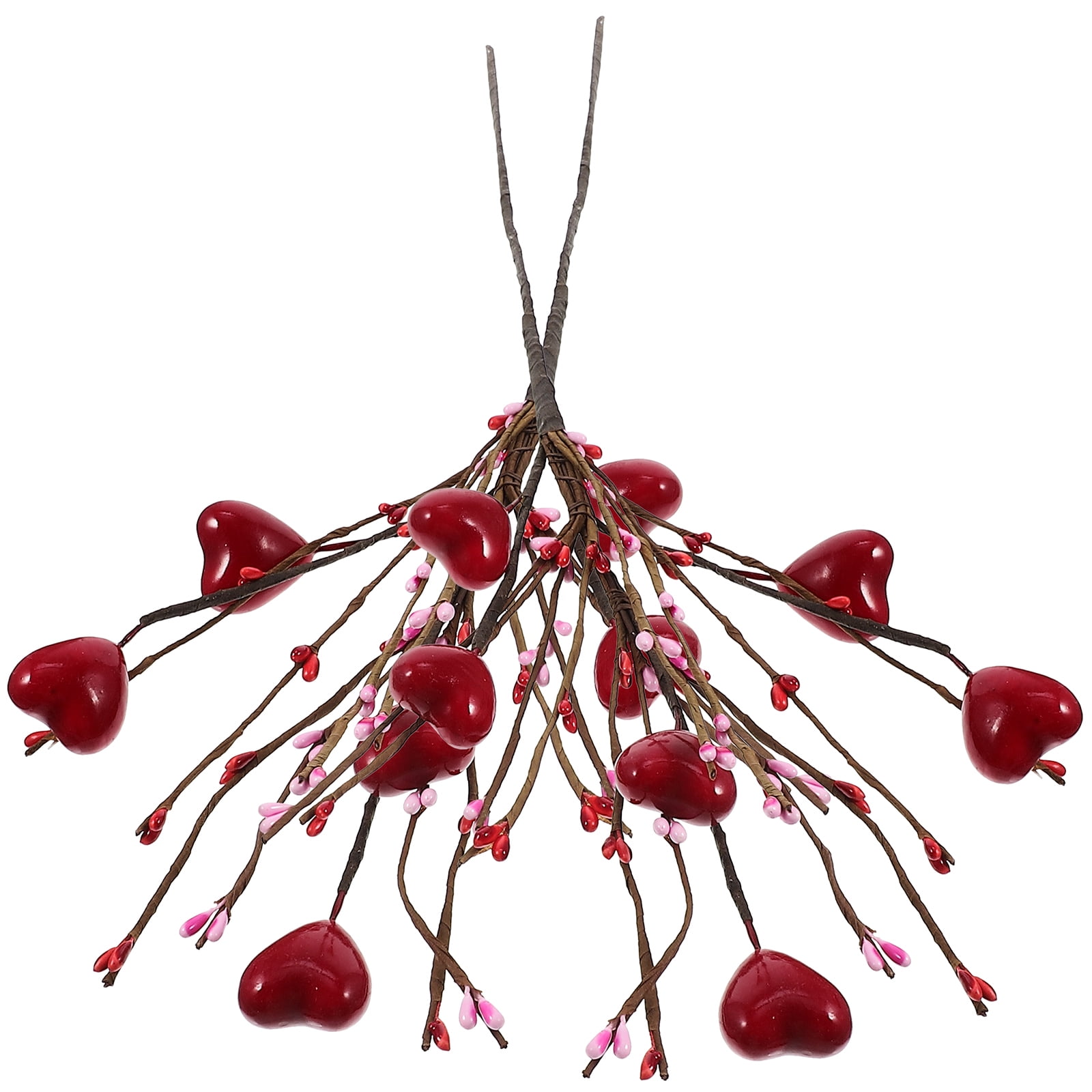 2pcs Heart Shape Vase Filler Stems for Valentine's Day Decorations ...