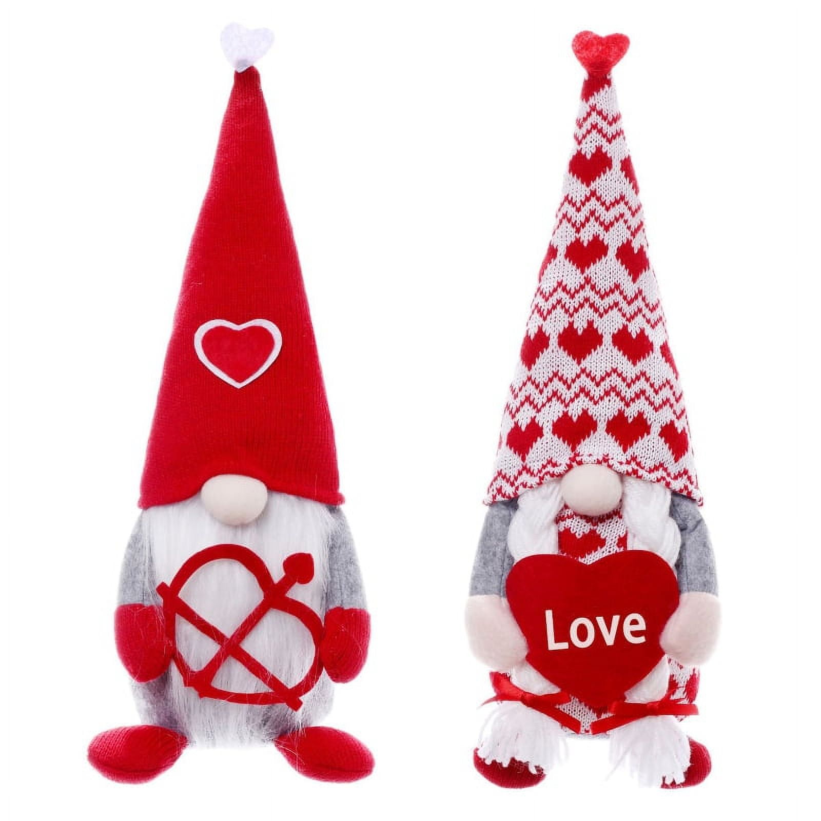 2pcs Valentines Day Gnome Plush Mr and Scandinavian Tomte Elf ...
