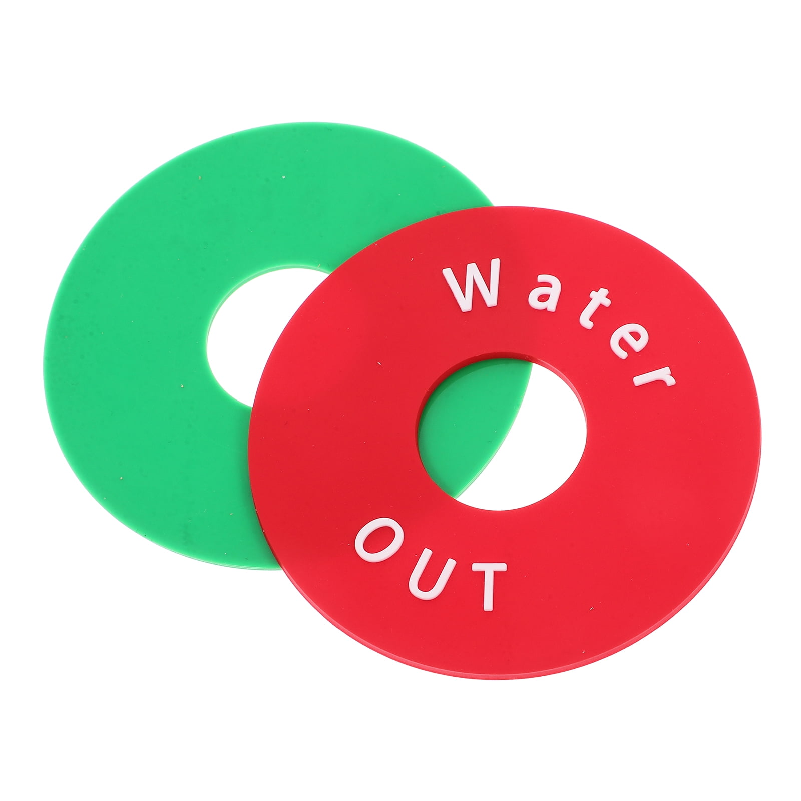 2pcs Valve Water Outlet And Inlet Classification Labels Water Valve ...