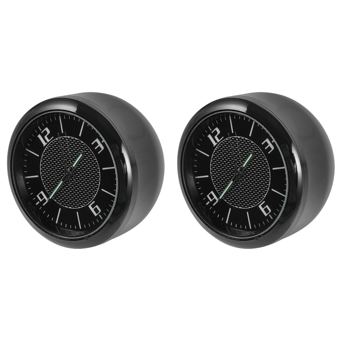 2pcs Vehicle Clock Car Mini Clock Automotive Dashboard Clock Glow in ...