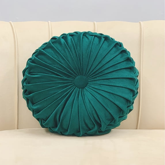 2pcs Velvet Round Pumpkin Pillow Plush Throw Cushion for Sofa, Bed ...
