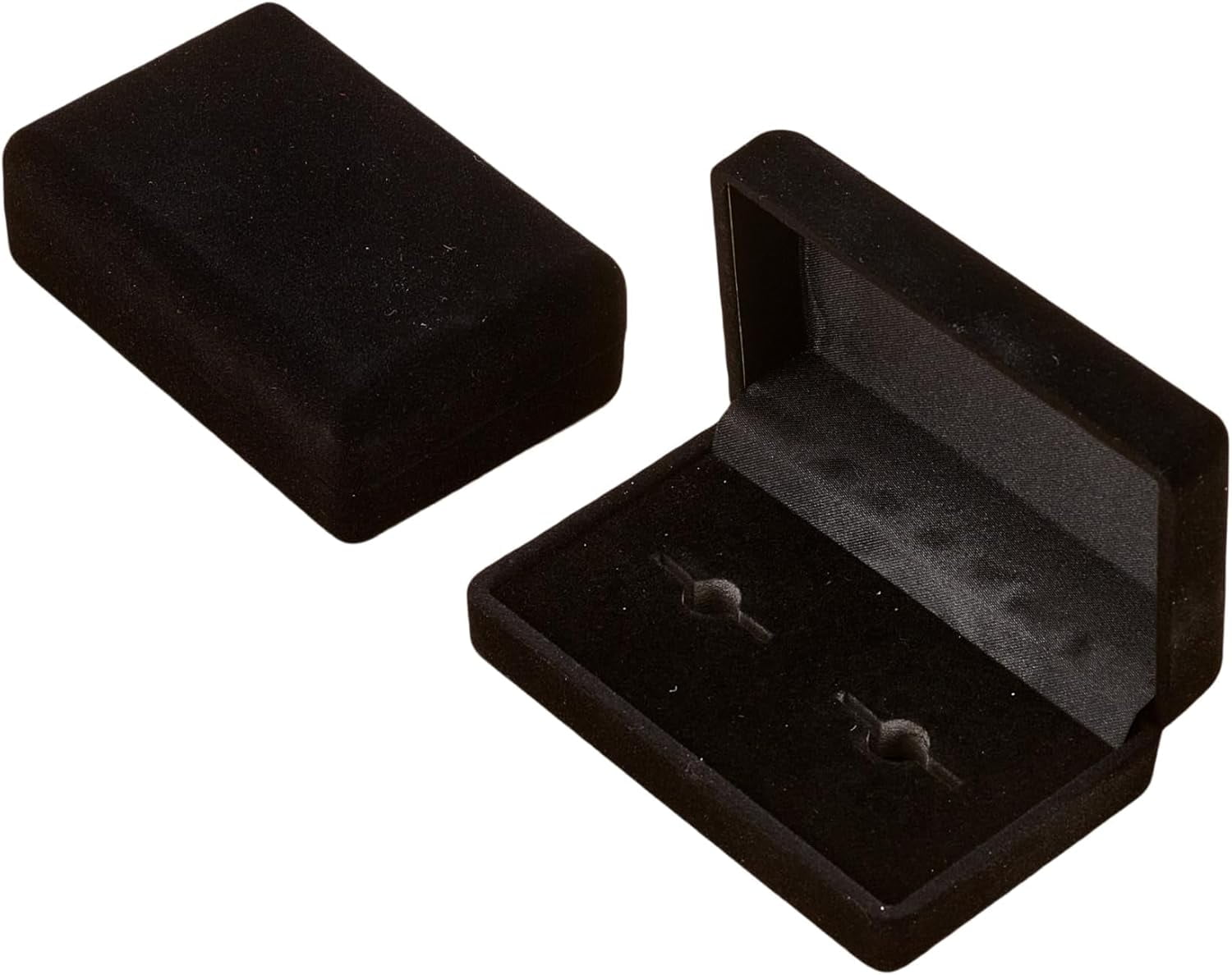 2pcs Velvet with Plastic Jewelry set box Jewelry Gift Case Rectangle ...