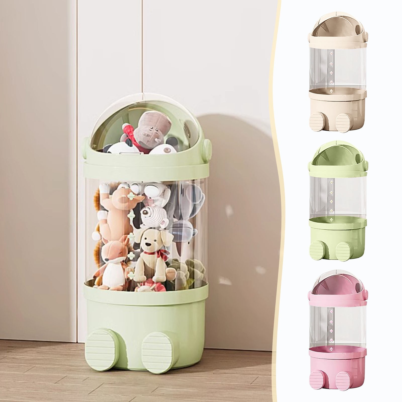2pcs Vertical Toy Storage Tube, 11"*25.6" Transparent Doll Storage ...