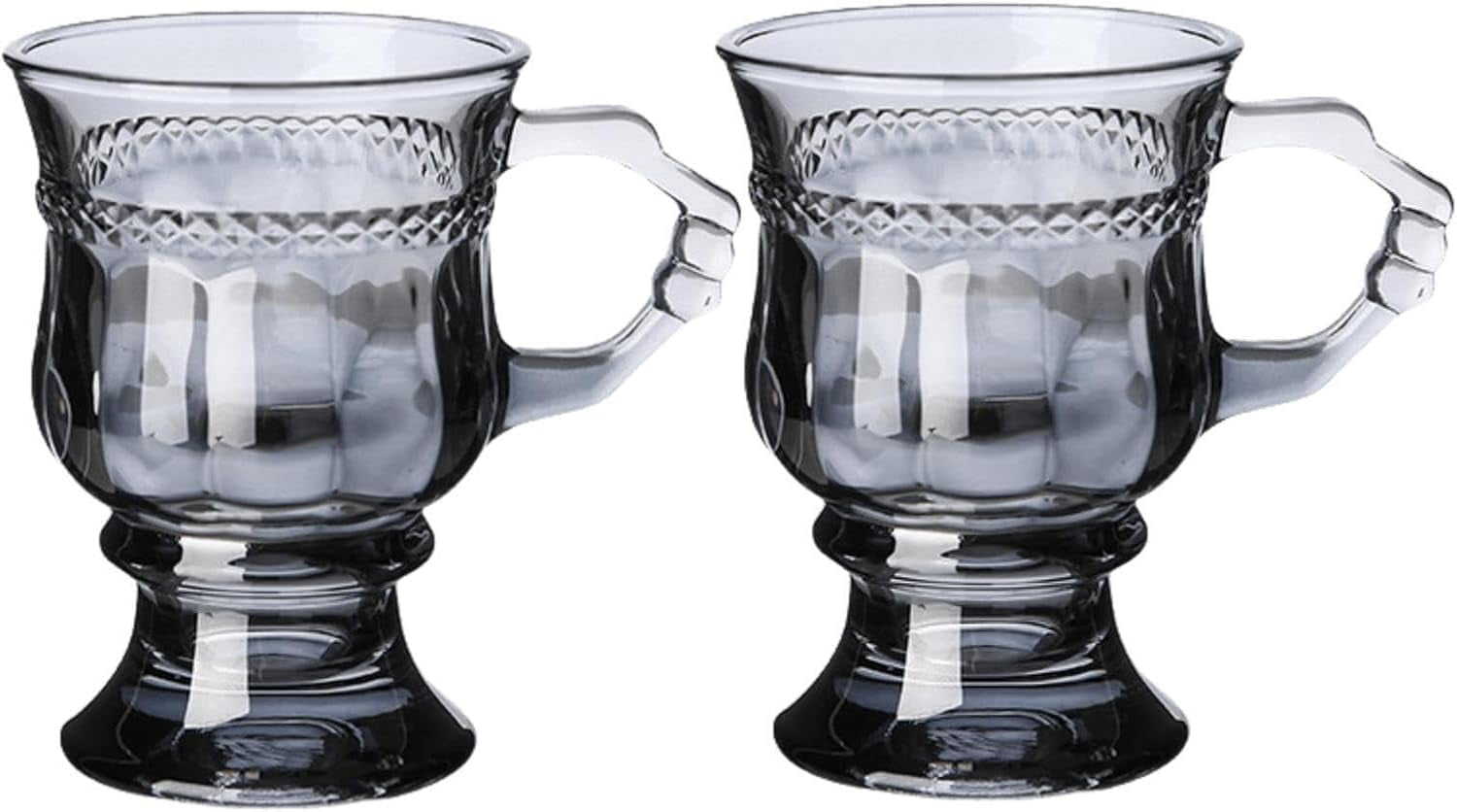 2pcs Vintage Irish Coffee Mugs, Crystal Clear Irish Coffee Glass with ...