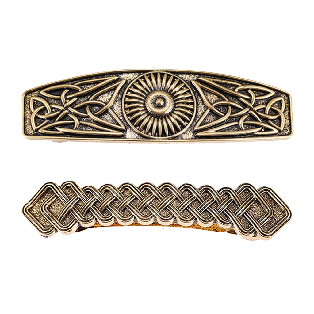2pcs Vintage Style Convex Large Hair Clip French Hair Clamps Barrettes ...