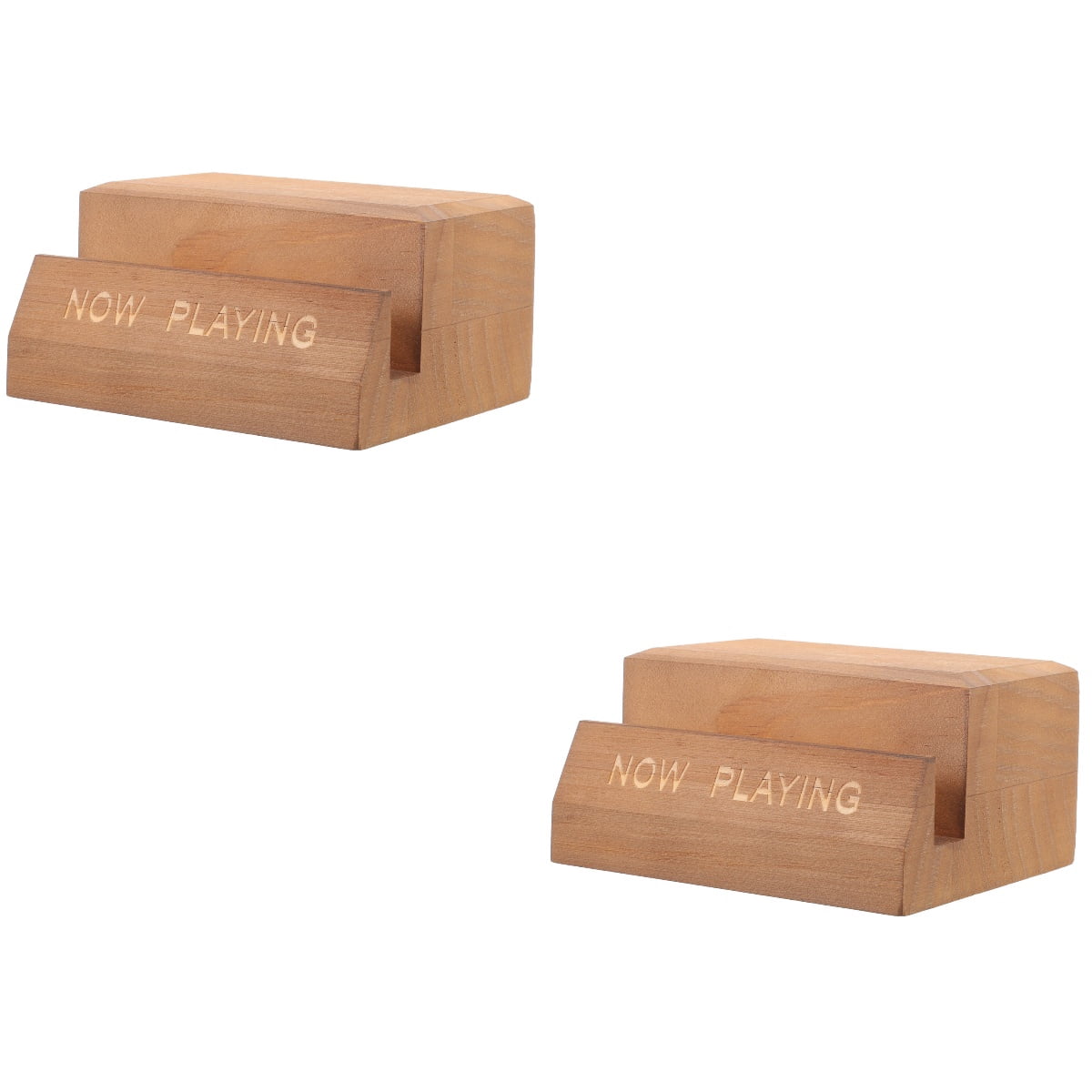 2pcs Record Display Stand Wooden Recorder Holder Desktop Record Stand ...