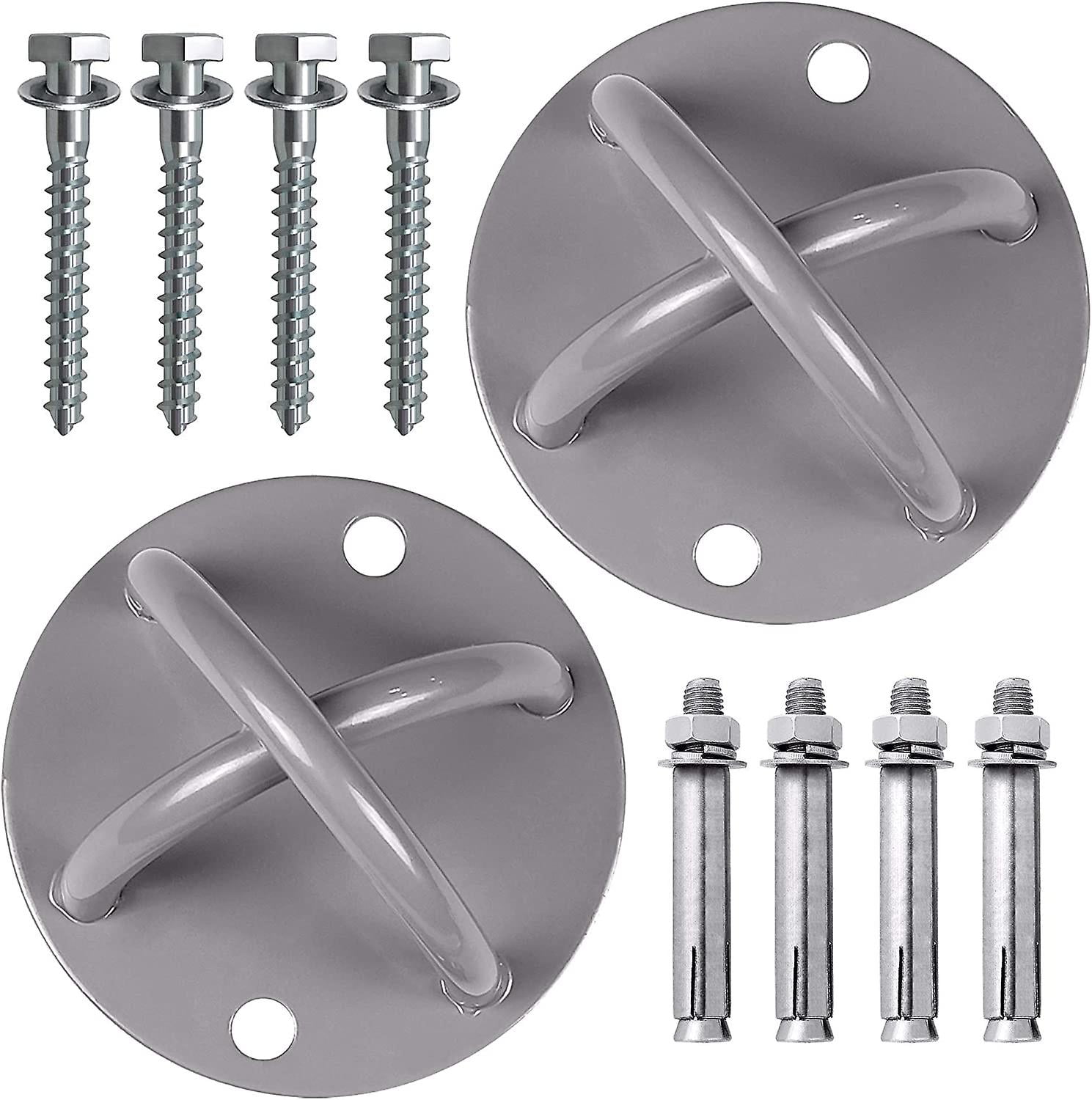 2pcs Wall Mount Bracket For Suspension Straps, Crossfit Rope, Strength ...