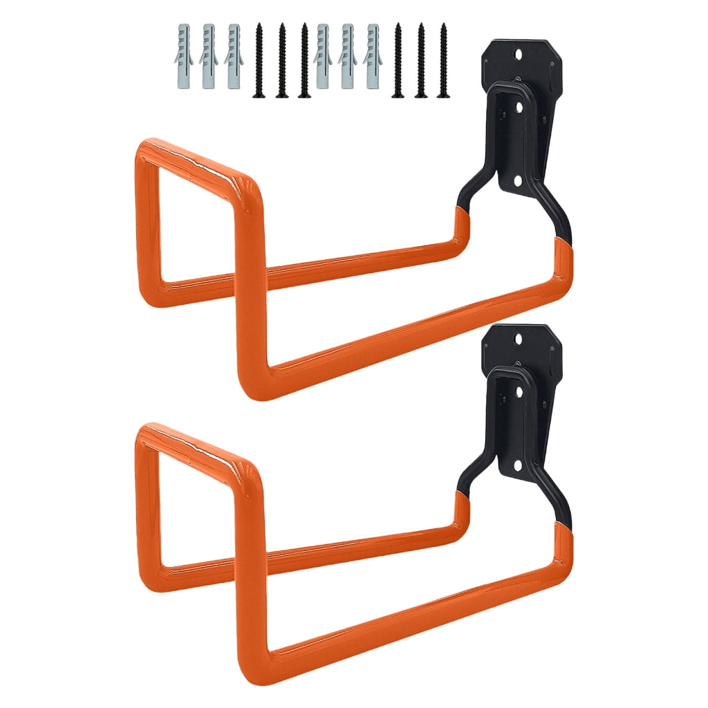 2pcs Wall Mounted Garden Hose Storage Bracket High Load Capacity Garage ...