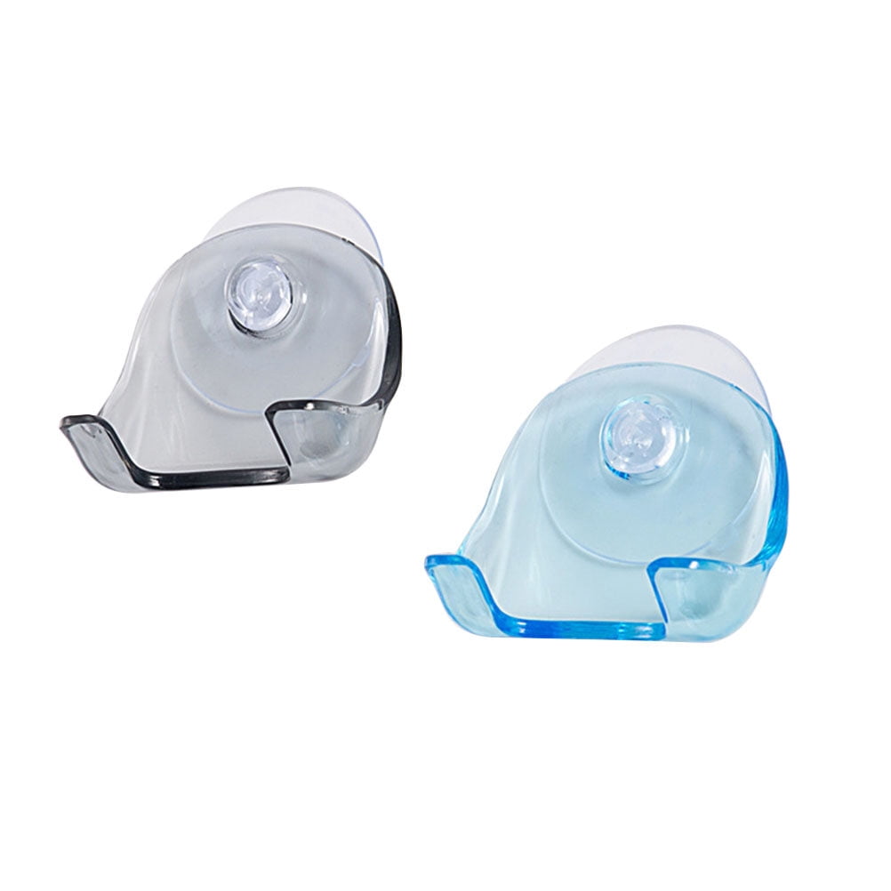 2pcs Wall Razor Holder Plastic Shaver Holder with Strong Suction Cup ...