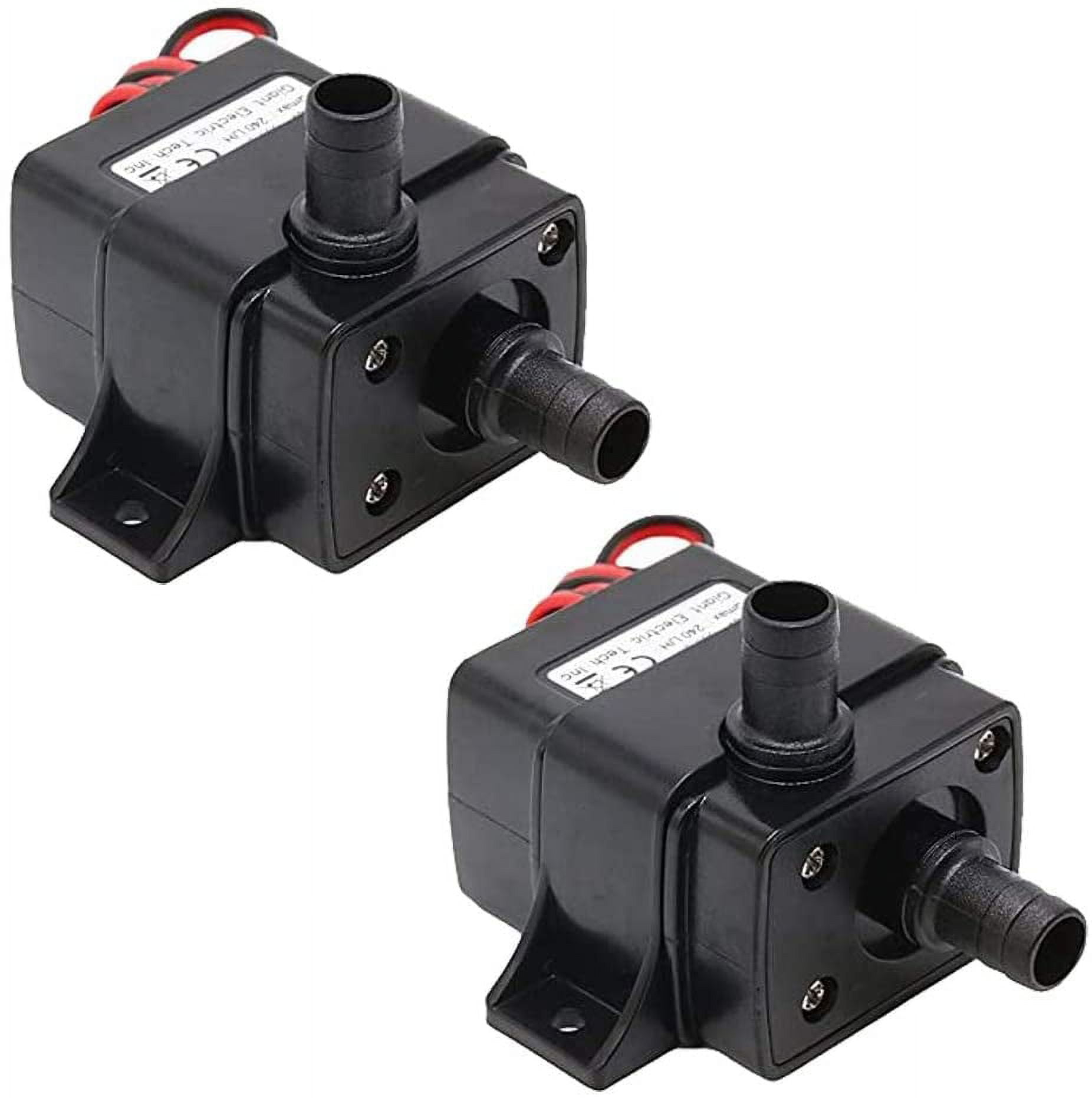 2pcs Water Pump 240L/H DC 12V 4.2W Micro Brushless Pump 3M Pumping Head ...